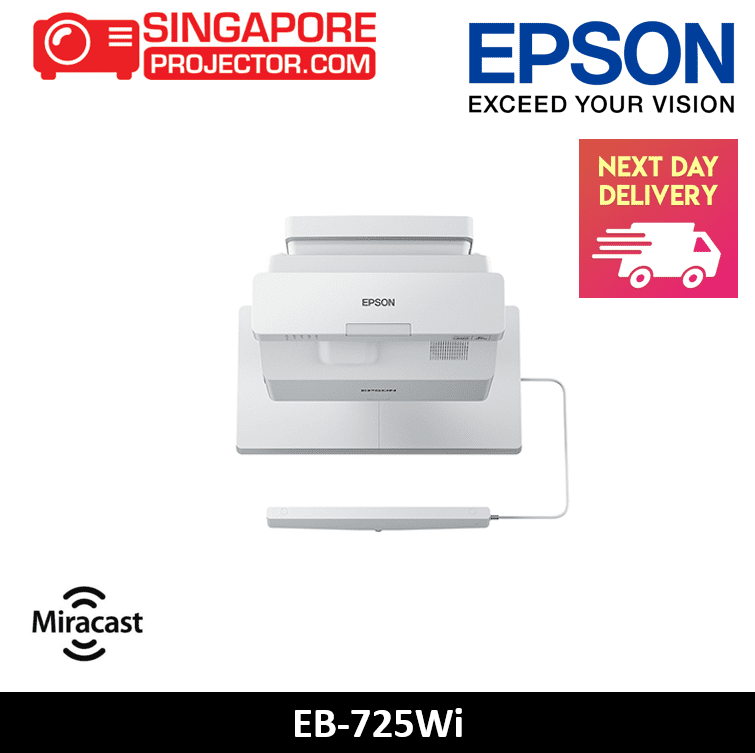 Epson EB-725Wi WXGA 3LCD Interactive Laser Projector - Singapore Projector