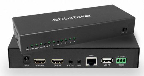EZCast ProAV ET02 4K Transmitter + ER02 4K Receiver HDMI over Ethernet ...